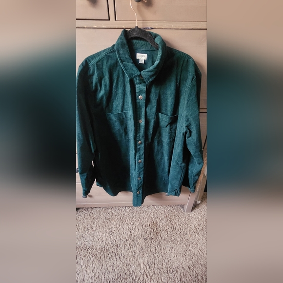 J. Crew | Tops | J Crew Hunter Green Shacket Xxl New | Poshmark